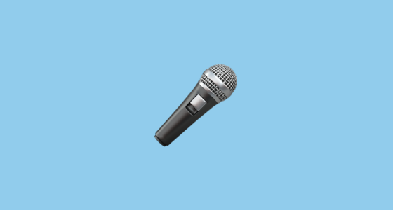 🎤 Microphone Emoji on Apple iOS 15.4