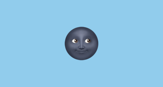 🌚 New Moon Face Emoji on Apple iOS 15.4