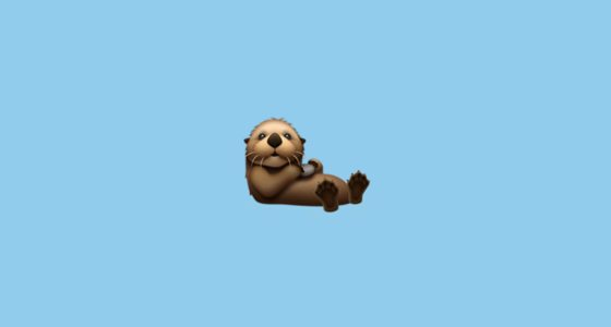 🦦 Nutria Emoji on Apple iOS 15.4