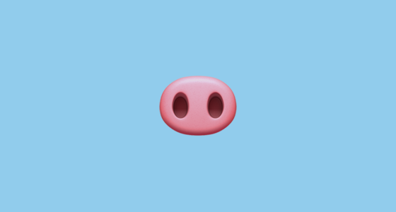 🐽 Nariz De Cerdo Emoji on Apple iOS 15.4