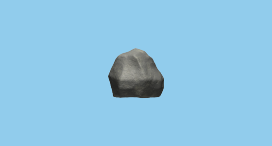 🪨 Pedra Emoji on Apple iOS 15.4