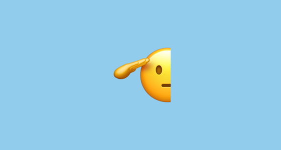 🫡 Saluting Face Emoji on Apple iOS 15.4