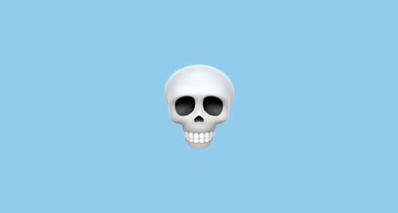 💀 Teschio Emoji on Apple iOS 15.4