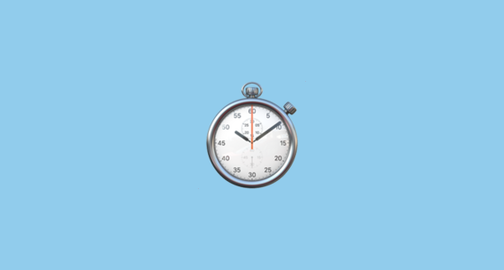 ⏱️ Stopwatch Emoji on Apple iOS 15.4