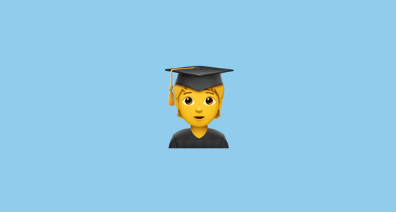🧑‍🎓 Estudiante Emoji on Apple iOS 15.4