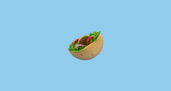 🥙 Roti Kebab Emoji on Apple iOS 15.4