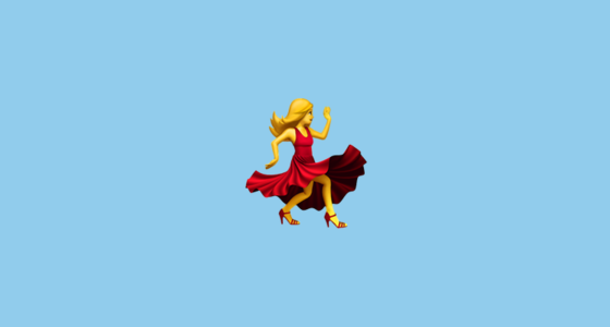 💃 Donna Che Balla Emoji on Apple iOS 15.4