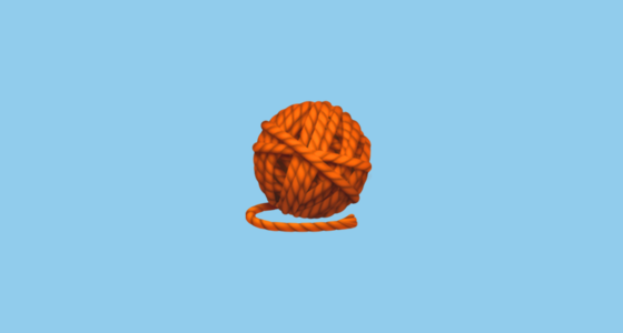 🧶 Yarn Emoji on Apple iOS 15.4