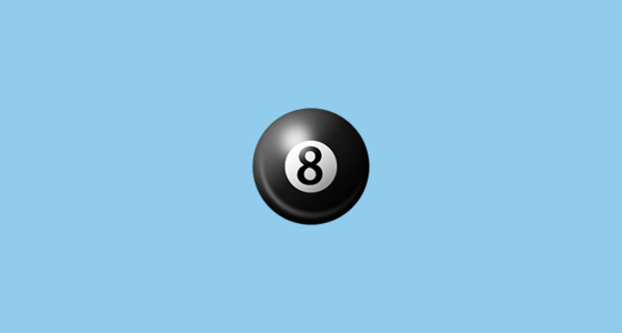 🎱 Pool 8 Ball Emoji on Apple iOS 9.1