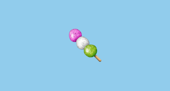 🍡 Dango Emoji on Apple iOS 9.1