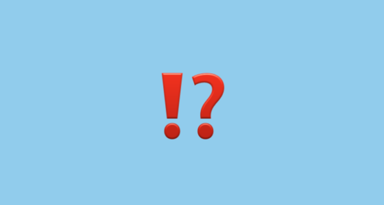 ⁉️ Exclamation Question Mark Emoji on Apple iOS 9.1