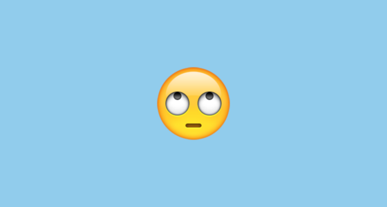🙄 Face with Rolling Eyes Emoji on Apple iOS 9.1