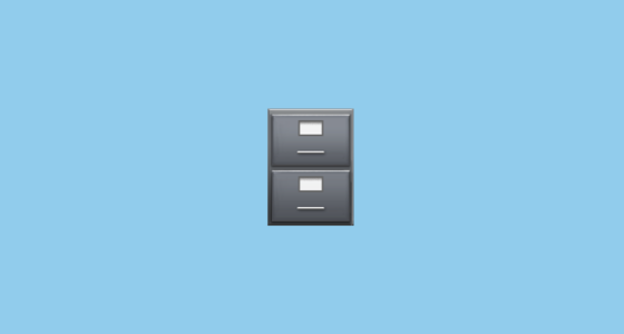 🗄️ File Cabinet Emoji on Apple iOS 9.1