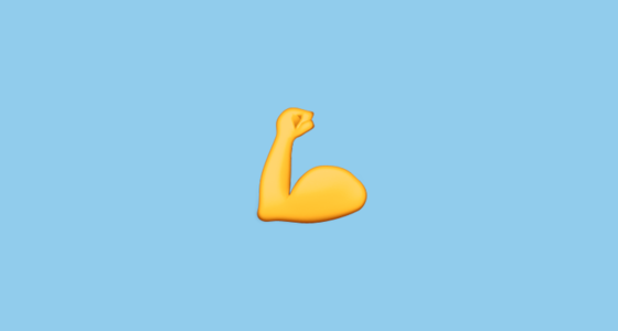 💪 Flexed Biceps Emoji on Apple iOS 9.1