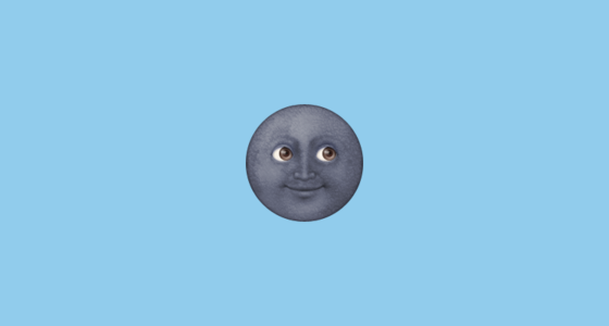 🌚 Rosto Da Lua Nova Emoji on Apple iOS 9.1