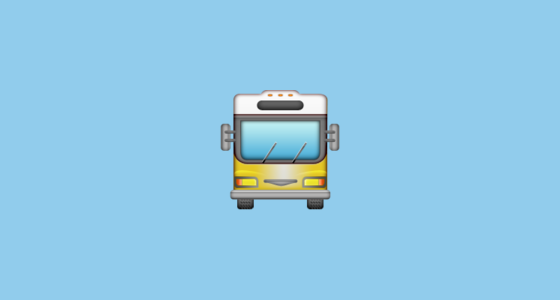🚍 Bus De Face Emoji on Apple iOS 9.1