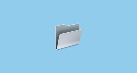 📂 Open File Folder Emoji on Apple iOS 9.1