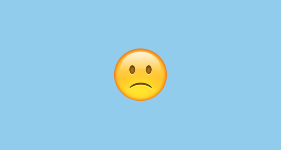 🙁 Slightly Frowning Face Emoji on Apple iOS 9.1