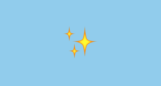 Funkelnde Sterne Emoji on Apple iOS 9.1