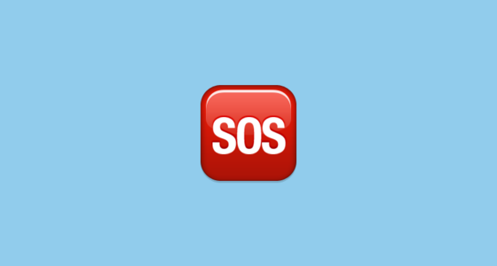 🆘 SOS Button Emoji on Apple iOS 9.1