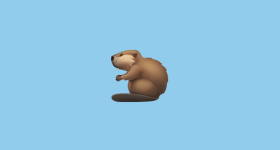 🦫 Beaver Emoji on Apple iOS 16.4