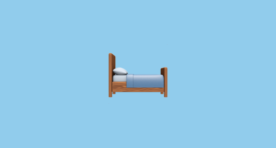 🛏️ Bed Emoji on Apple iOS 16.4