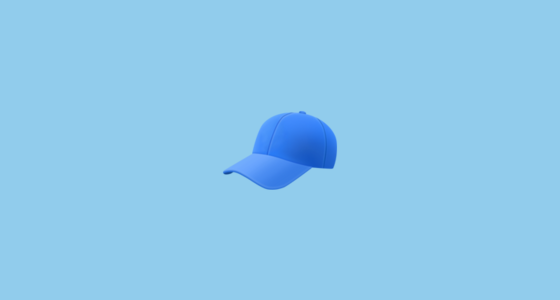 🧢 Billed Cap Emoji on Apple iOS 16.4