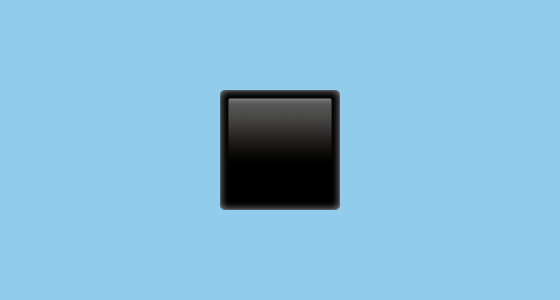 ⬛ 큰 검은색 사각형 Emoji on Apple iOS 16.4