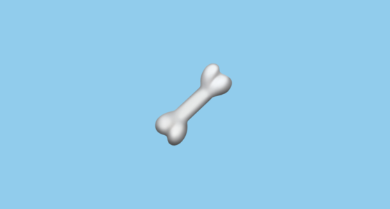 🦴 Bone Emoji on Apple iOS 16.4