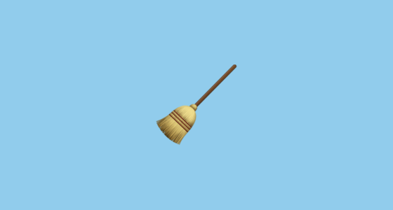 🧹 Broom Emoji on Apple iOS 16.4