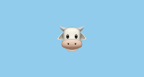 🐮 Cow Face Emoji on Apple iOS 16.4