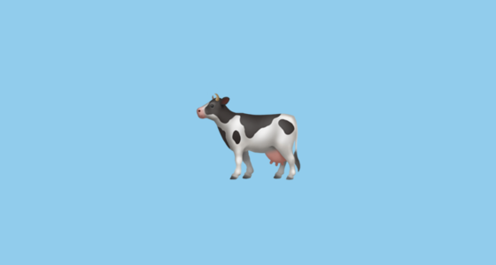 🐄 Cow Emoji on Apple iOS 16.4