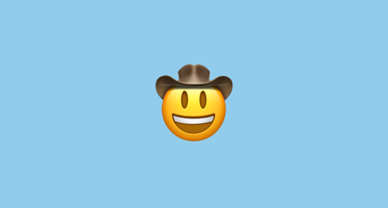🤠 Cowboy Hat Face Emoji on Apple iOS 16.4