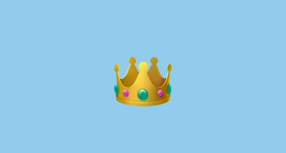 👑 Couronne Emoji on Apple iOS 16.4