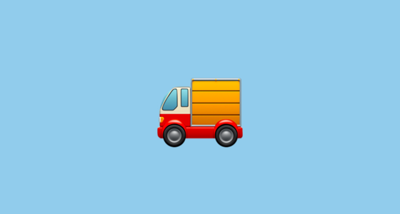 🚚 Delivery Truck Emoji on Apple iOS 16.4