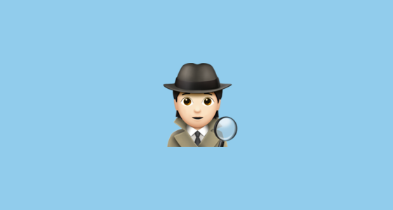 🕵🏻 Detective: Light Skin Tone Emoji on Apple iOS 16.4