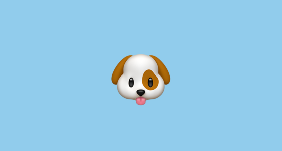 🐶 Dog Face Emoji on Apple iOS 16.4