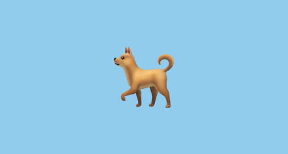 🐕 Perro Emoji on Apple iOS 16.4