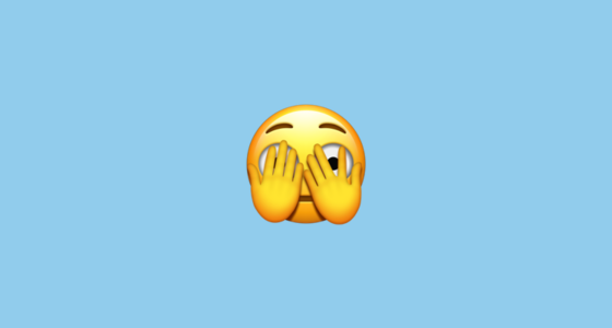 🫣 Face with Peeking Eye Emoji on Apple iOS 16.4