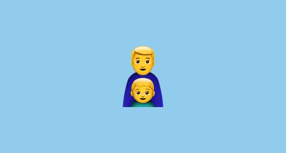 👨‍👦 Family: Man, Boy Emoji on Apple iOS 16.4