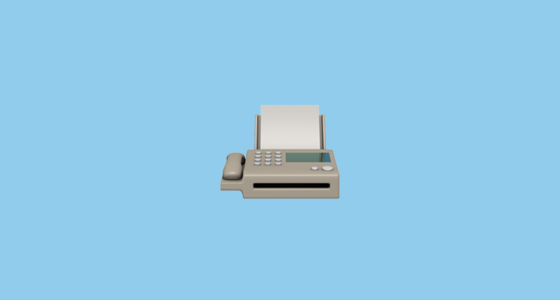📠 Fax Machine Emoji on Apple iOS 16.4