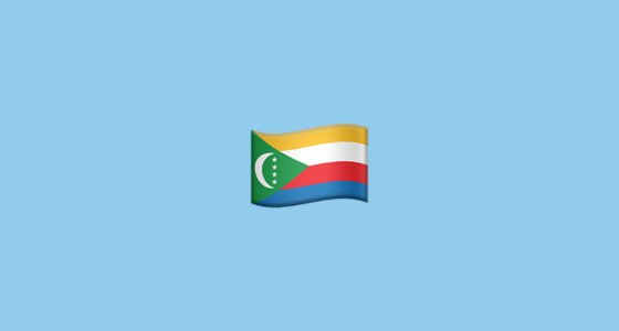 🇰🇲 Flag: Comoros Emoji on Apple iOS 16.4