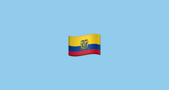 🇪🇨 Bandera: Ecuador Emoji on Apple iOS 16.4