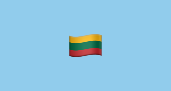 🇱🇹 Flag: Lithuania Emoji on Apple iOS 16.4