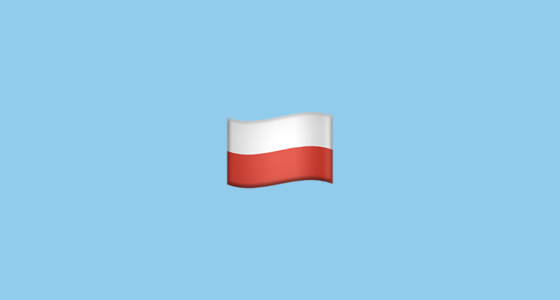 🇵🇱 Flag: Poland Emoji on Apple iOS 16.4