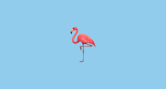 🦩 Flamingo Emoji on Apple iOS 16.4