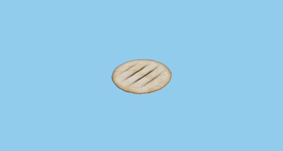 🫓 Flatbread Emoji on Apple iOS 16.4