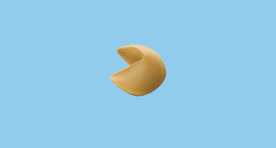 🥠 Fortune Cookie Emoji on Apple iOS 16.4