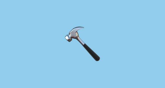 🔨 Hammer Emoji on Apple iOS 16.4