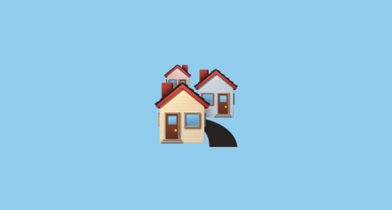 🏘️ Houses Emoji on Apple iOS 16.4
